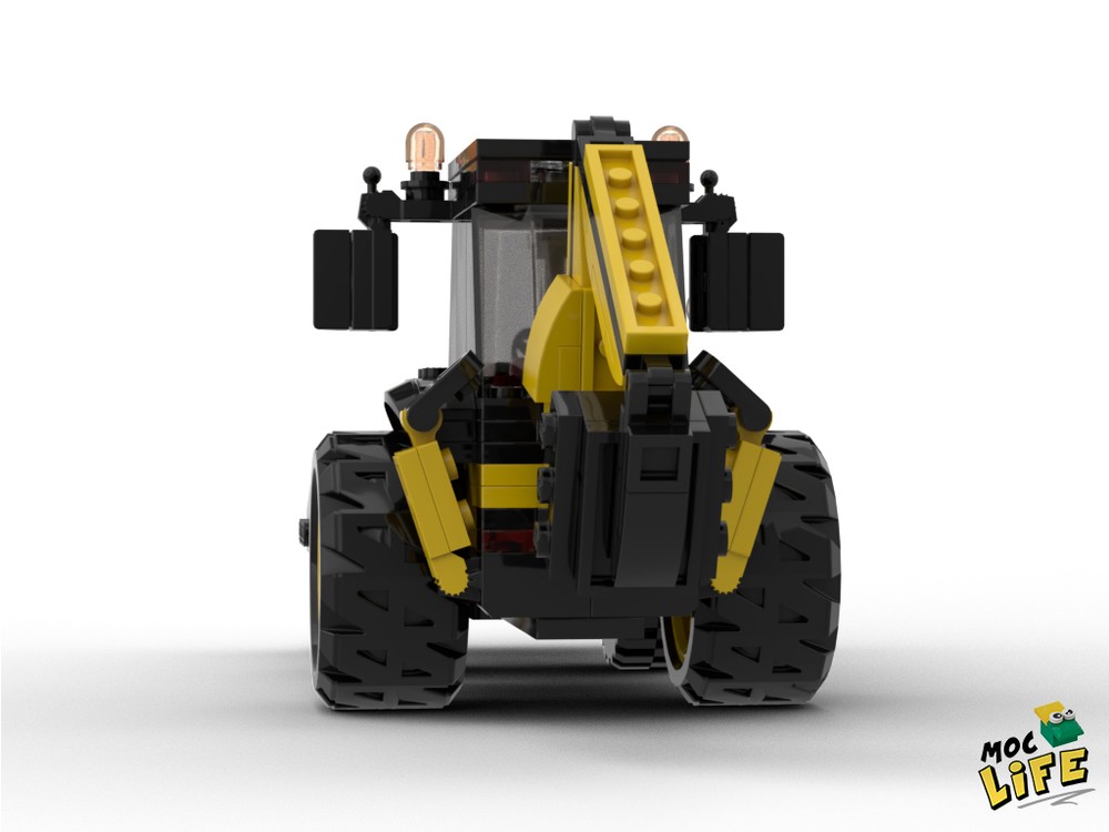 LEGO MOC Case loader backhoe by MocLife | Rebrickable - Build with LEGO