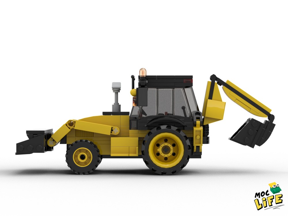 LEGO MOC-25038 Case loader backhoe by MocLife | Rebrickable - Build ...