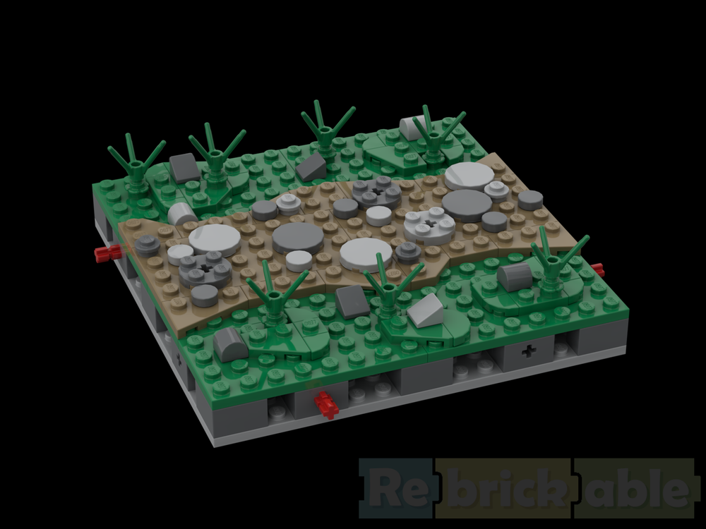 LEGO MOC-250473 Modular Landscape - Straight Path by Bricking Panda ...