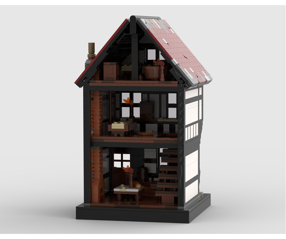 LEGO MOC-250482 Tudor House by Artbrix | Rebrickable - Build with LEGO