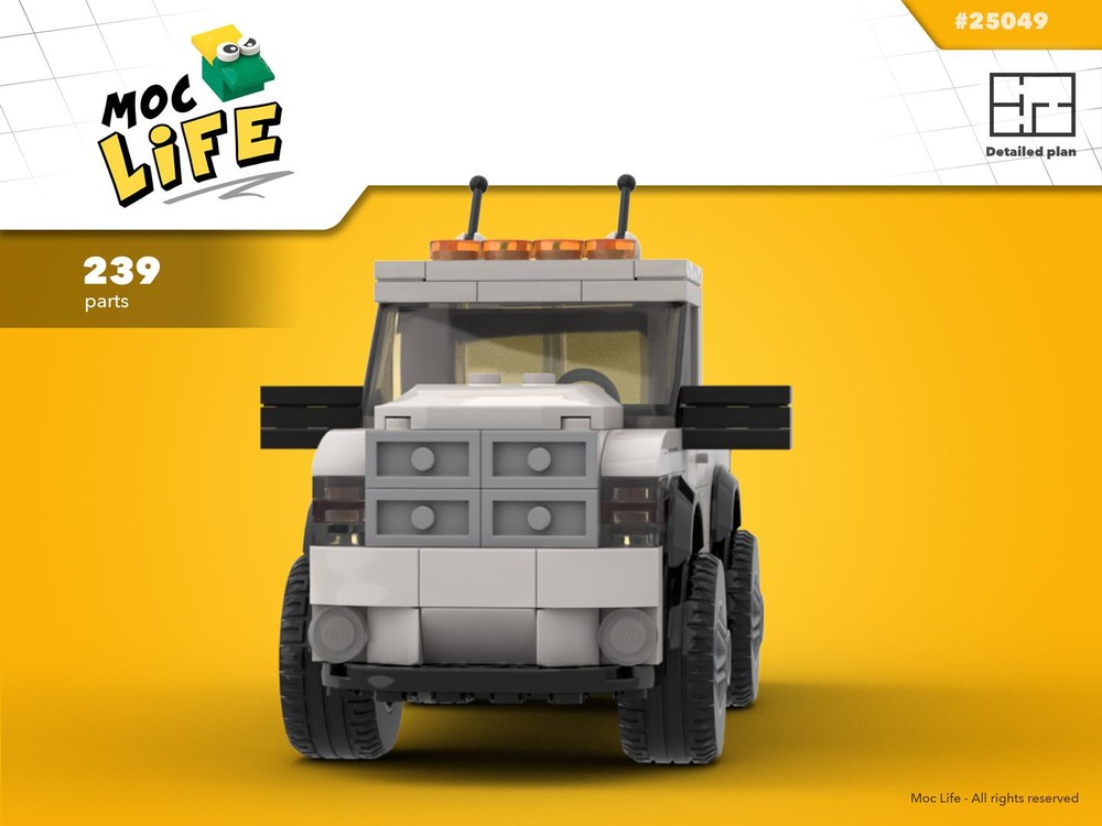 LEGO MOC Ram 2500 regular cab small bed by MocLife | Rebrickable ...