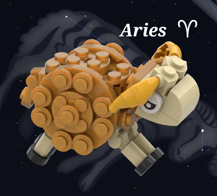 LEGO MOC-250495 Zodiac sign Aries by breizhredfox | Rebrickable - Build ...