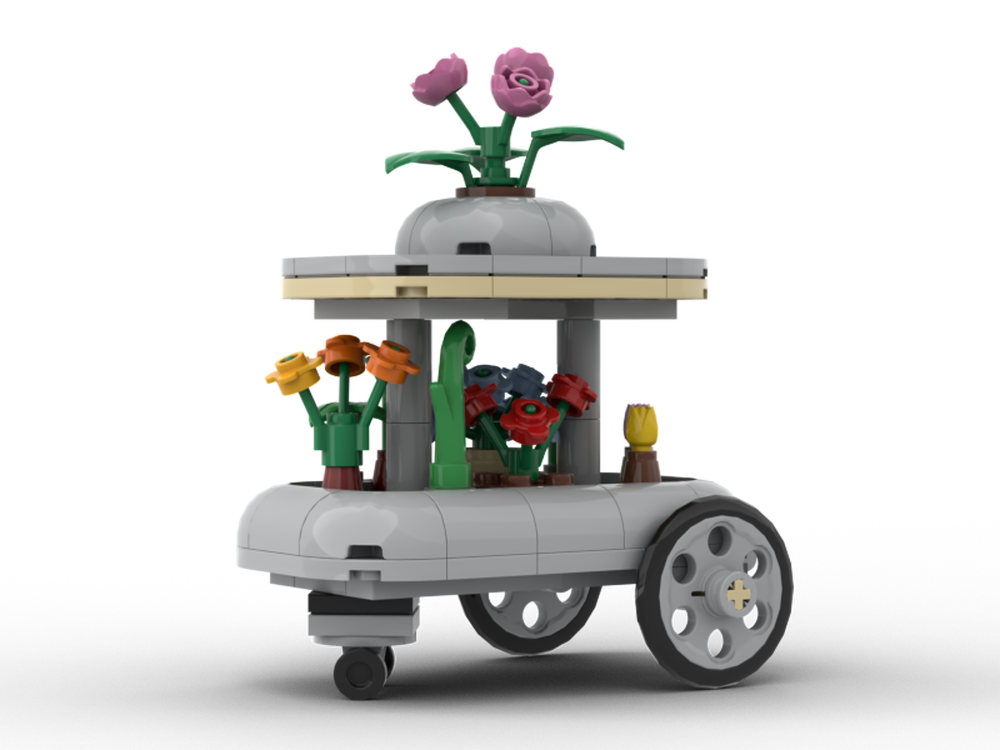 LEGO MOC-250549 Flower cart by Viernes | Rebrickable - Build with LEGO