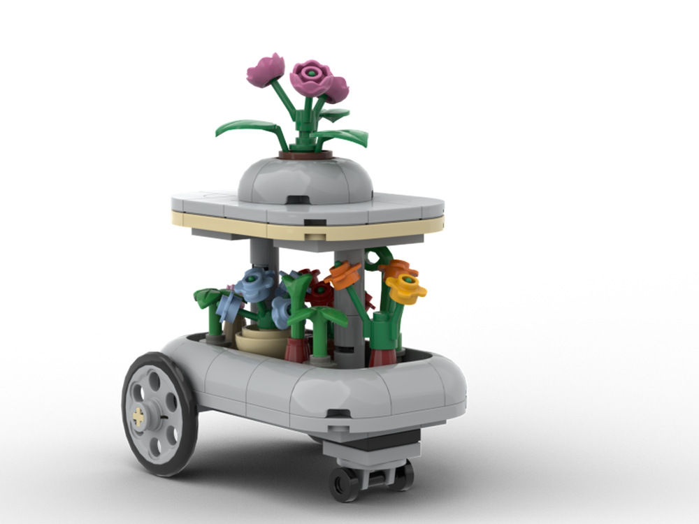 LEGO MOC-250549 Flower cart by Viernes | Rebrickable - Build with LEGO