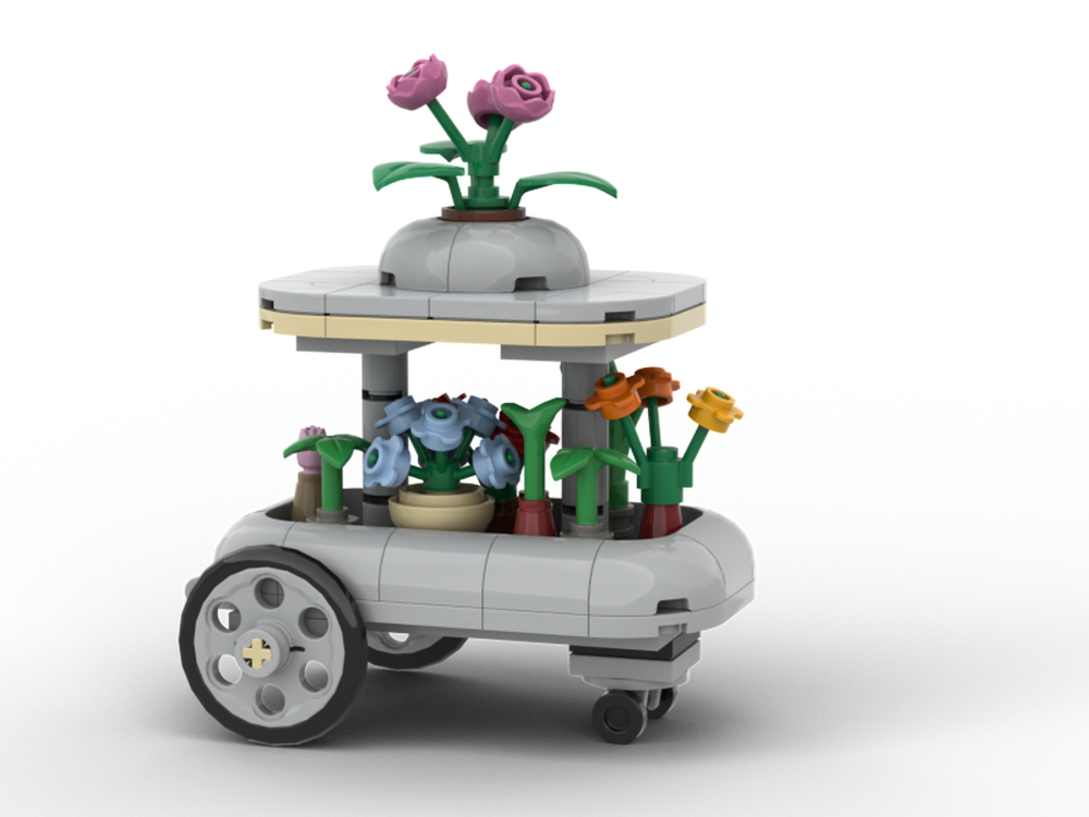 LEGO MOC-250549 Flower cart by Viernes | Rebrickable - Build with LEGO