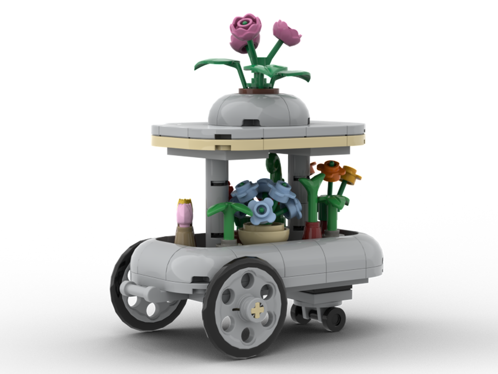 LEGO MOC-250549 Flower cart by Viernes | Rebrickable - Build with LEGO