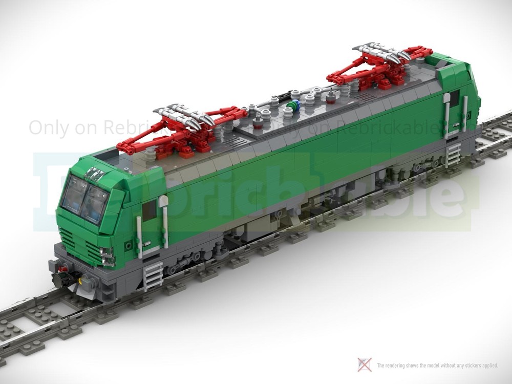 LEGO MOC-250553 Electric Locomotive BR193 Vectron (green DB livery) by ...