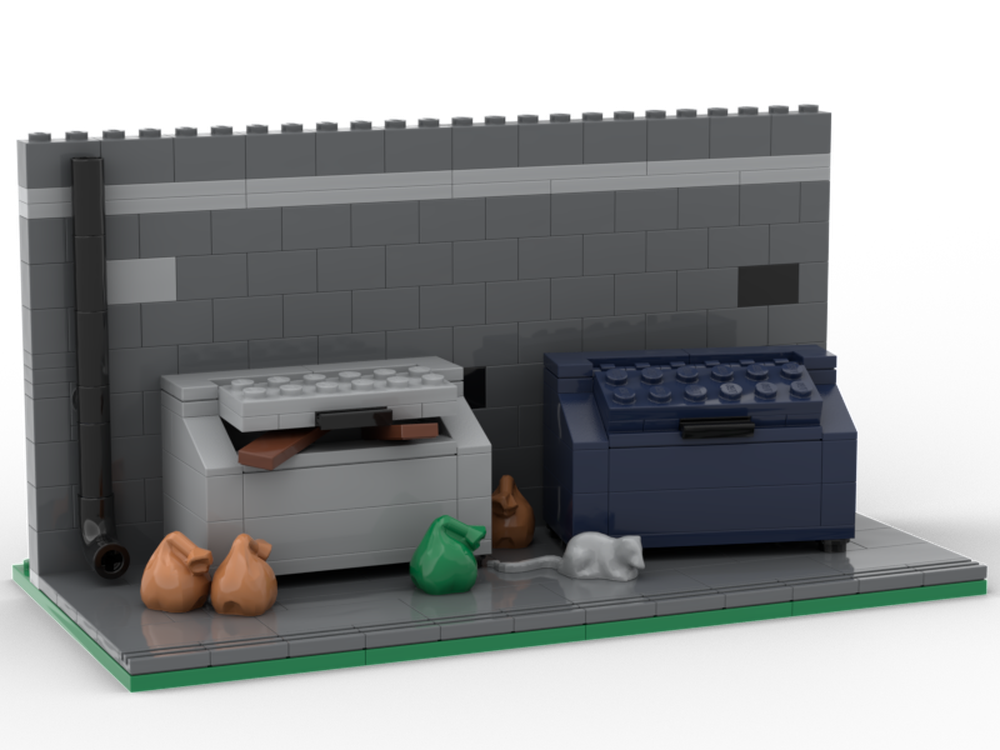 LEGO MOC-250577 Dirty city street dumpster by Viernes | Rebrickable ...