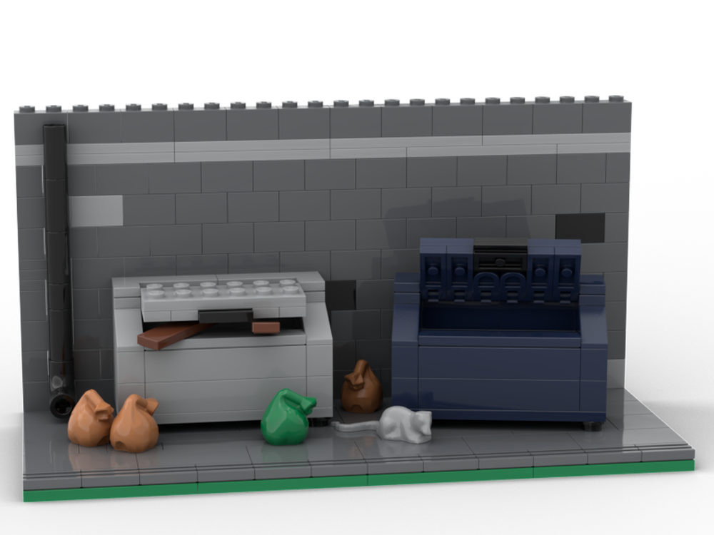 LEGO MOC-250577 Dirty city street dumpster by Viernes | Rebrickable ...