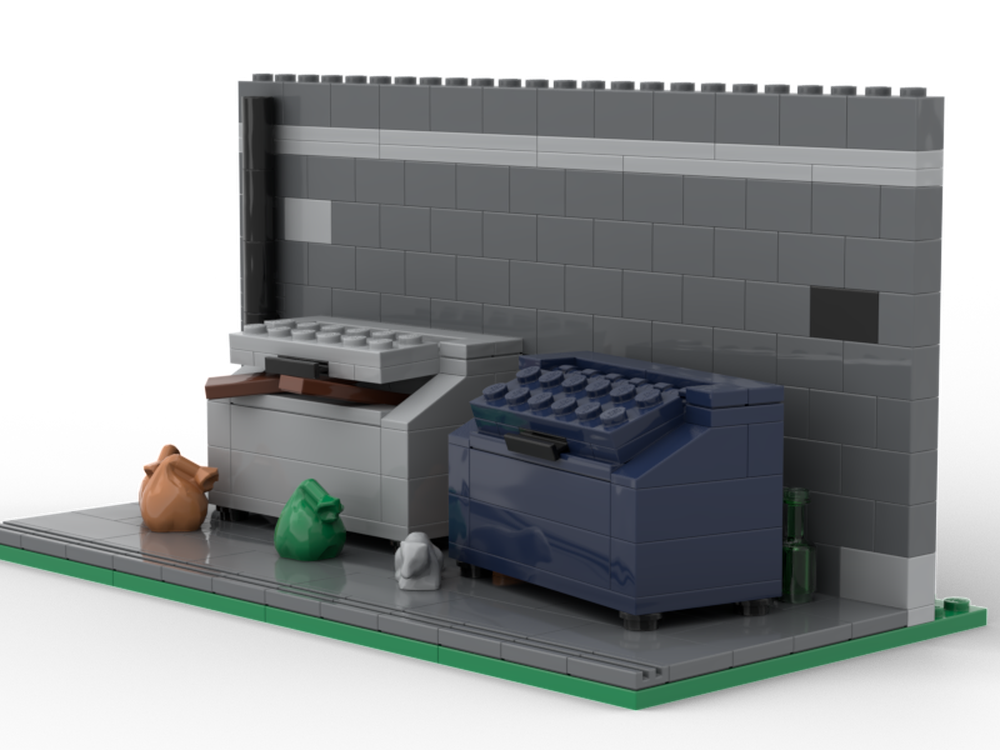 LEGO MOC-250577 Dirty city street dumpster by Viernes | Rebrickable ...