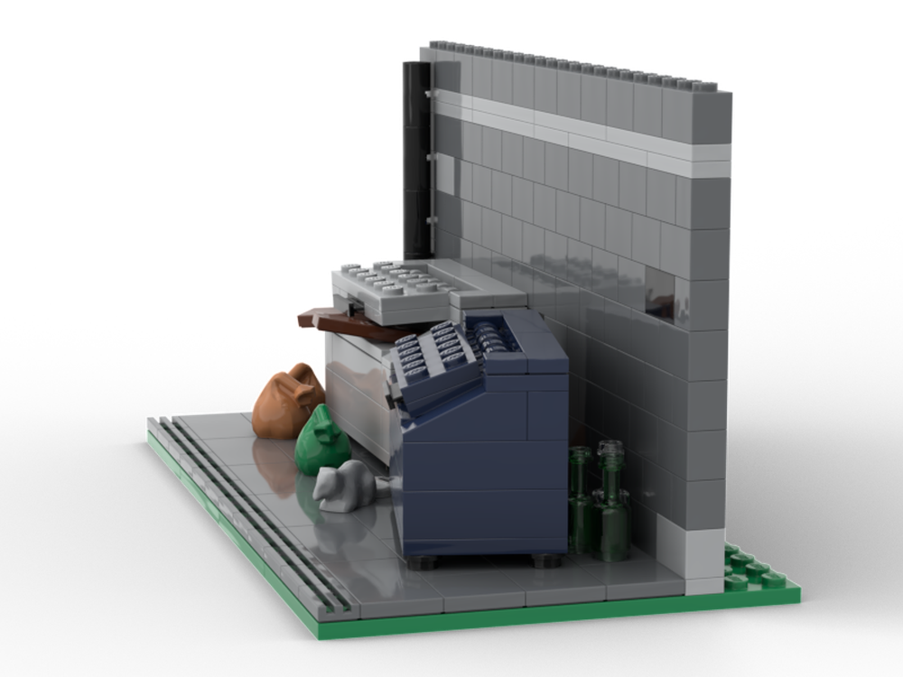 LEGO MOC-250577 Dirty city street dumpster by Viernes | Rebrickable ...