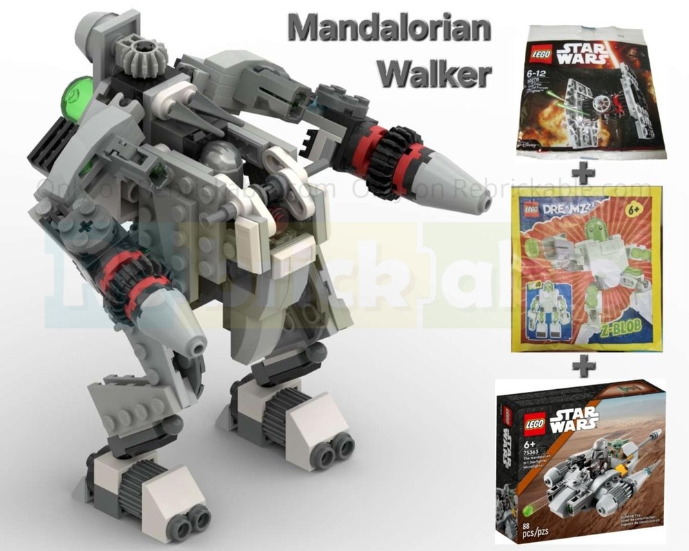 LEGO MOC-250591 Mandalorian Walker Mech (30276+75363+552403 alternate ...