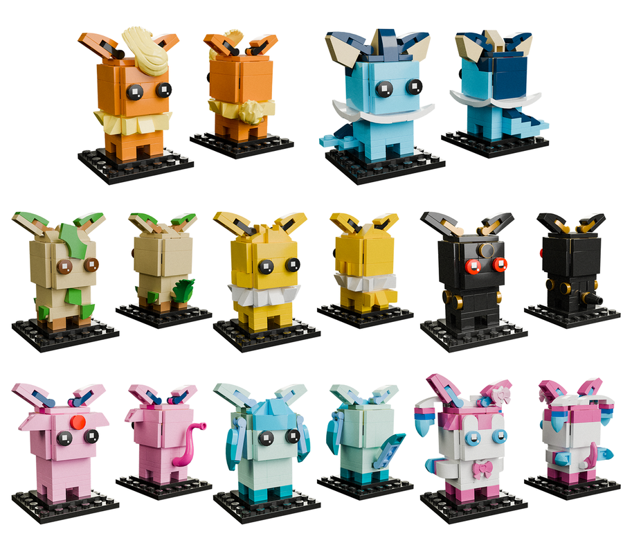 LEGO MOC-250599 Brickheadz Eeveelutions (Eevee) by Jagamax ...