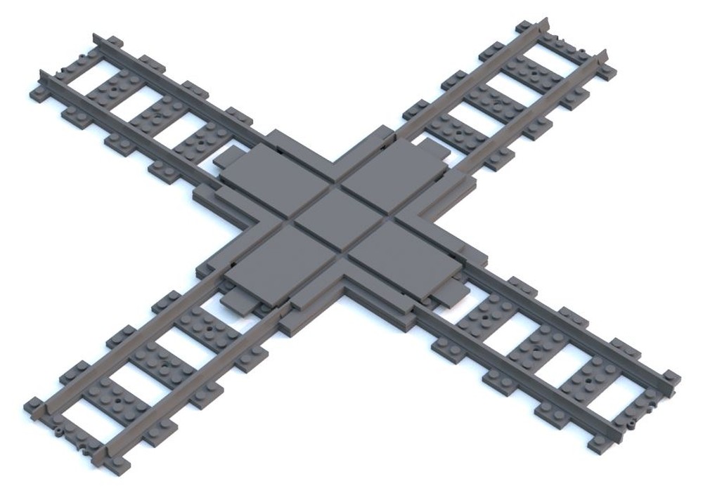 LEGO MOC Train X Crossing by eyilmaz502 | Rebrickable - Build with LEGO