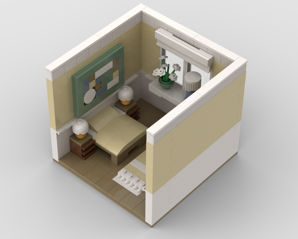 LEGO MOC-250710 Scandinavian Bedroom by Xatron | Rebrickable - Build ...