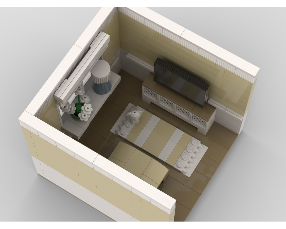 LEGO MOC Scandinavian Bedroom by Xatron | Rebrickable - Build with LEGO