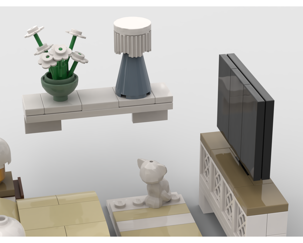 LEGO MOC Scandinavian Bedroom by Xatron | Rebrickable - Build with LEGO