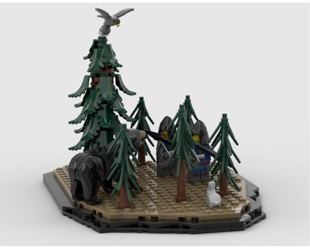LEGO MOC Bear Attack by CrazyBrick123 | Rebrickable - Build with LEGO