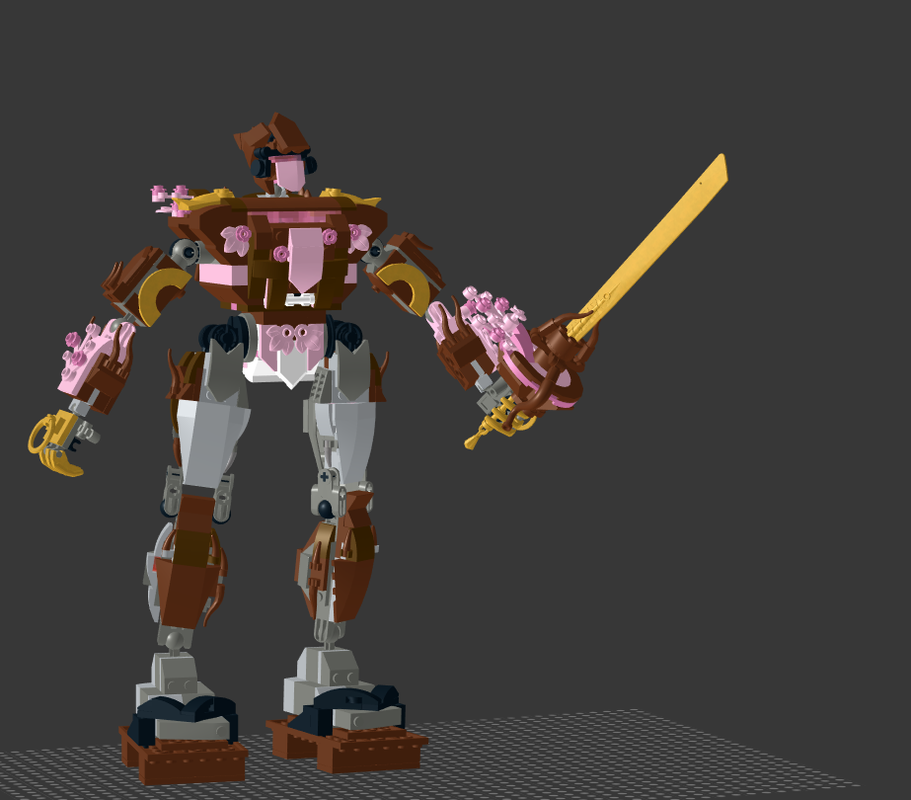 LEGO MOC-250805 Cherry Blossom Mech by Shrek2000 | Rebrickable - Build ...