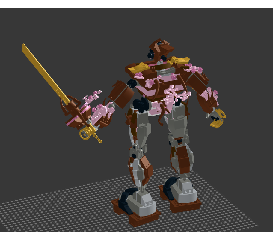 LEGO MOC-250805 Cherry Blossom Mech by Shrek2000 | Rebrickable - Build ...