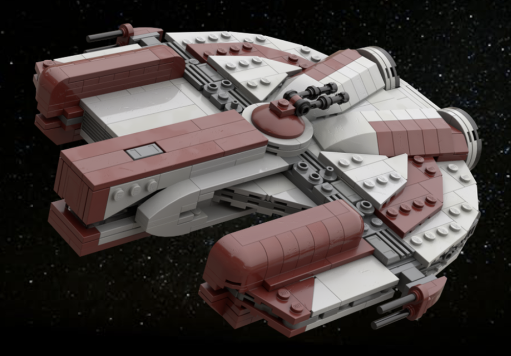 LEGO MOC-250932 Ebon Hawk - Midi scale with angled display by Legoleon ...