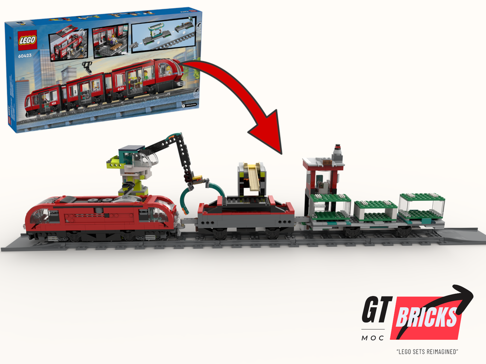 LEGO MOC-251006 Cargo Train (60423 Alternate model) by davidragon ...
