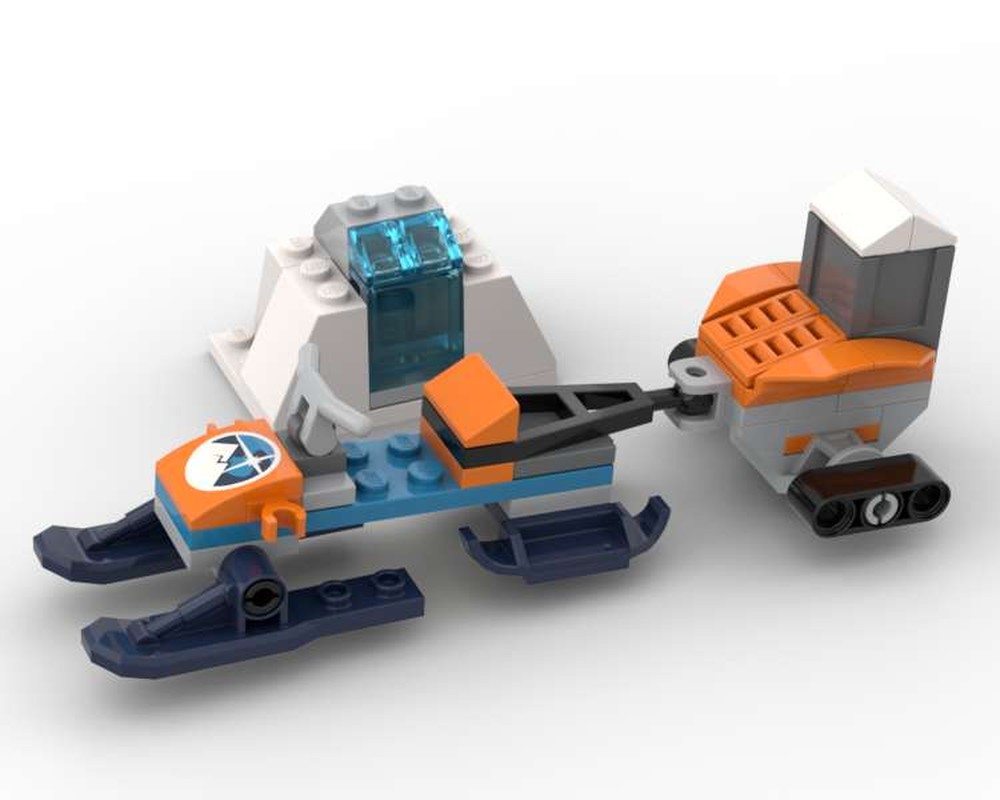 LEGO MOC sled and ice cave by Finnigan | Rebrickable - Build with LEGO
