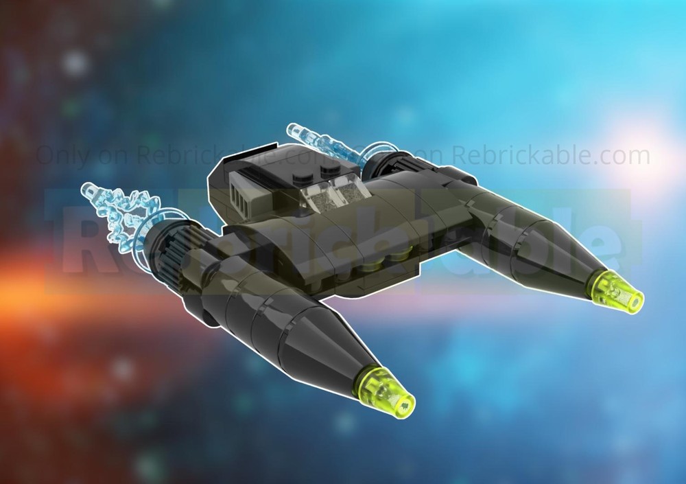LEGO MOC DARK FLY - MICROSCALE SPACESHIP by BrickNstories (Théo ...