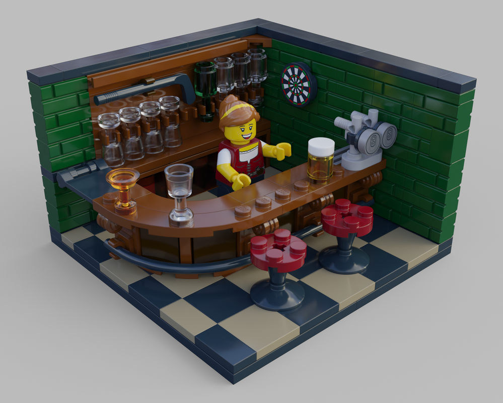 LEGO MOC-251085 Irish Pub Scene by BrickHappens | Rebrickable - Build ...