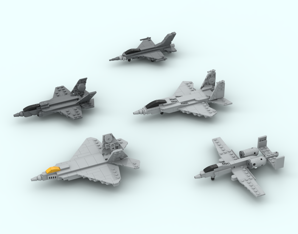 LEGO MOC-251087 Modern USAF Fighter Pack (1:100) by boudjeml ...