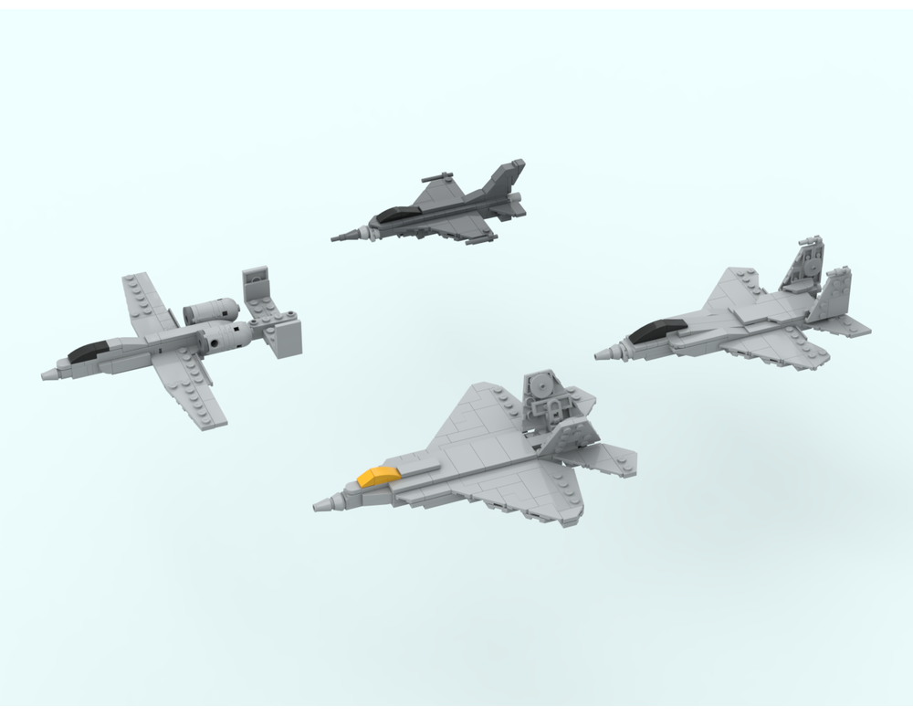 LEGO MOC-251087 Modern USAF Fighter Pack (1:100) by boudjeml ...