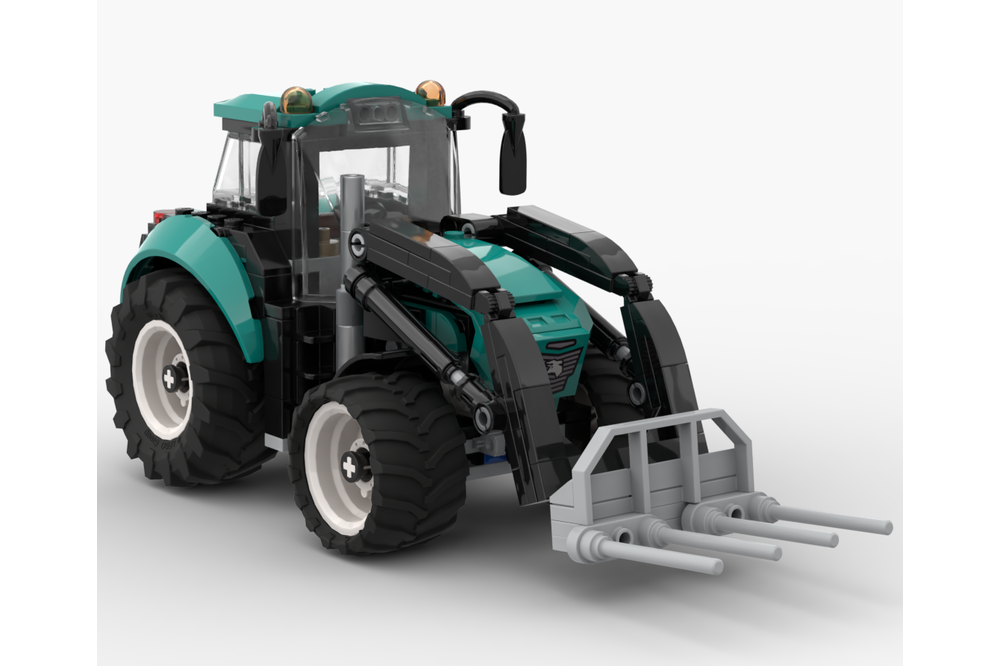LEGO MOC-251142 Lego city tractor 60498 with frontloader by OwnGaming ...