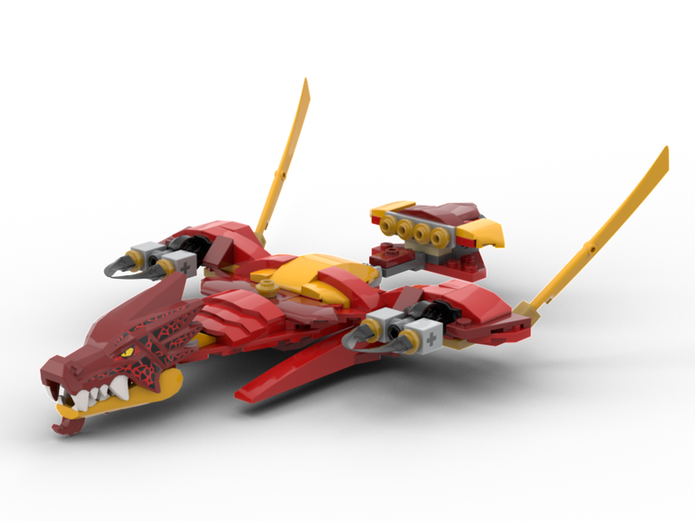 LEGO MOC-251167 Droïde de combat Dragon-1 by Ptutu | Rebrickable ...