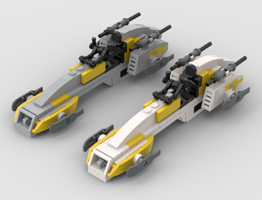 LEGO MOC-251194 BARC Speeder Yellow by Grady_Bricks | Rebrickable ...