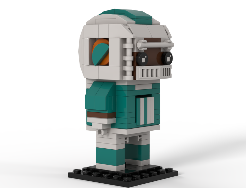 LEGO MOC-251291 Miami Dolphins Brickhead by NFLBricks | Rebrickable ...