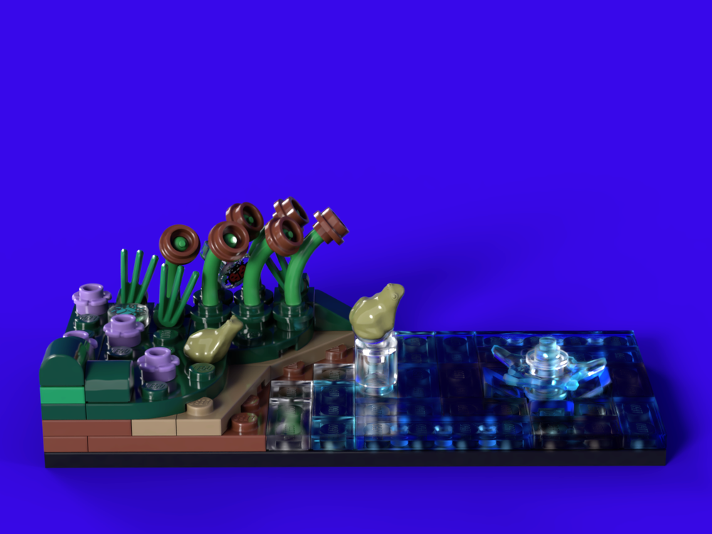 LEGO MOC-251374 An Ancient Pond by Sire_Mew | Rebrickable - Build with LEGO