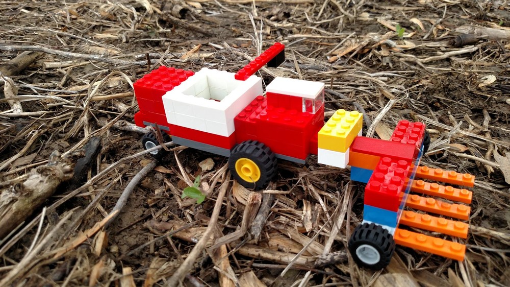 LEGO MOC Massey Ferguson MF 510 Combine with Corn head by lewis695 ...