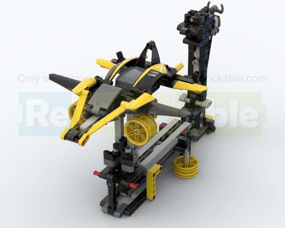 LEGO MOC-251499 Flight Simulator with Joystick Control (Yellow) by ...