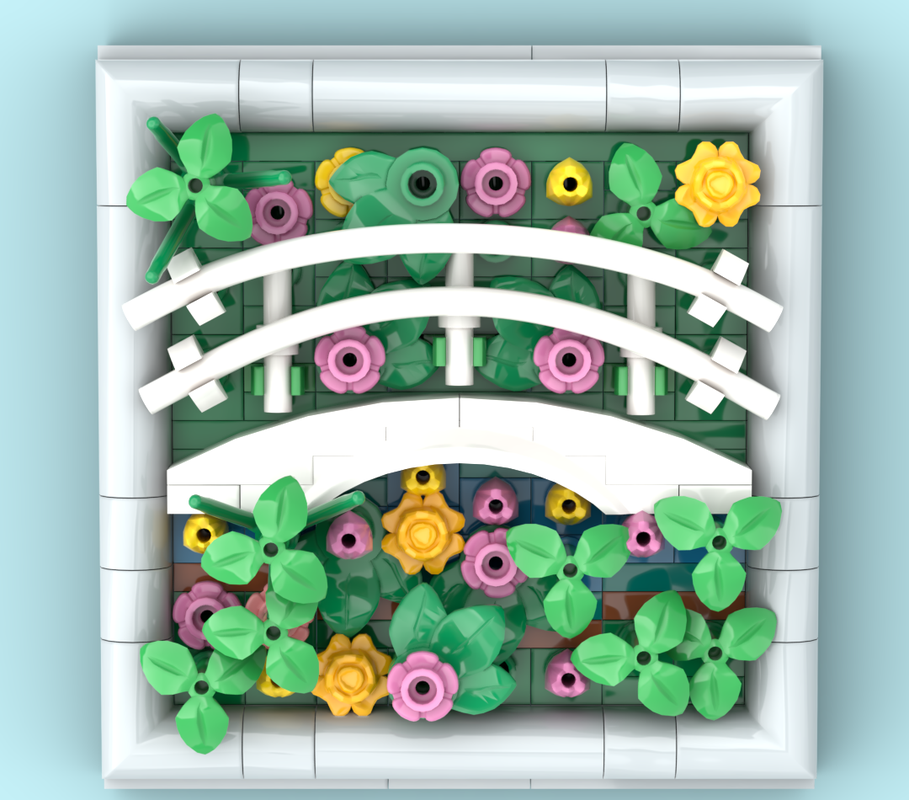 LEGO MOC-251517 Mini Monet Bridge Over A Pond of Water Lillies by ...