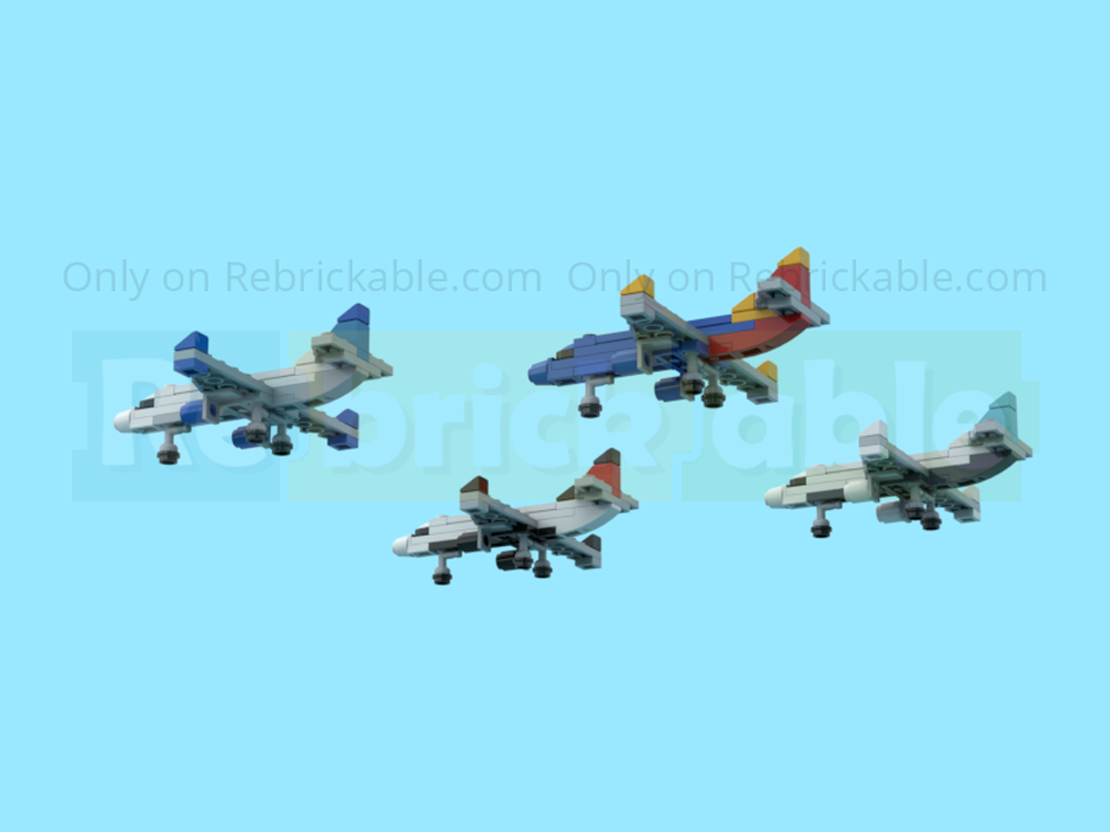 LEGO MOC-251593 Boeing 737 MAX 8 Bundle (1:400) by Planeproduction ...