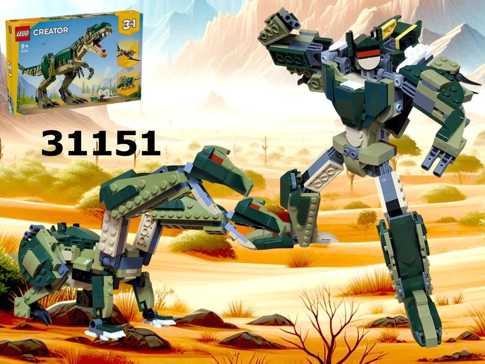 LEGO MOC-251704 Transformer two-headed dragon, alternative built of set ...
