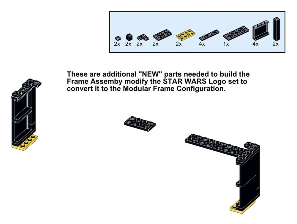LEGO MOC-251723 75407 Customizable Modular Diorama Frame for Star-Wars ...