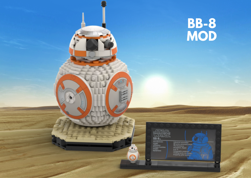 LEGO MOC-251757 BB 8 set 75452 MOD - New Body + Base by linowi ...
