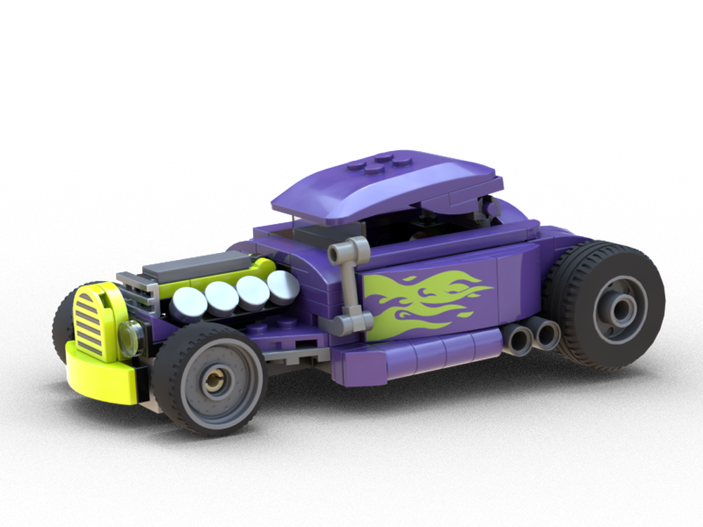 LEGO MOC-251853 60485 8-wide Hot Rod modification by BowTiedTurismo ...