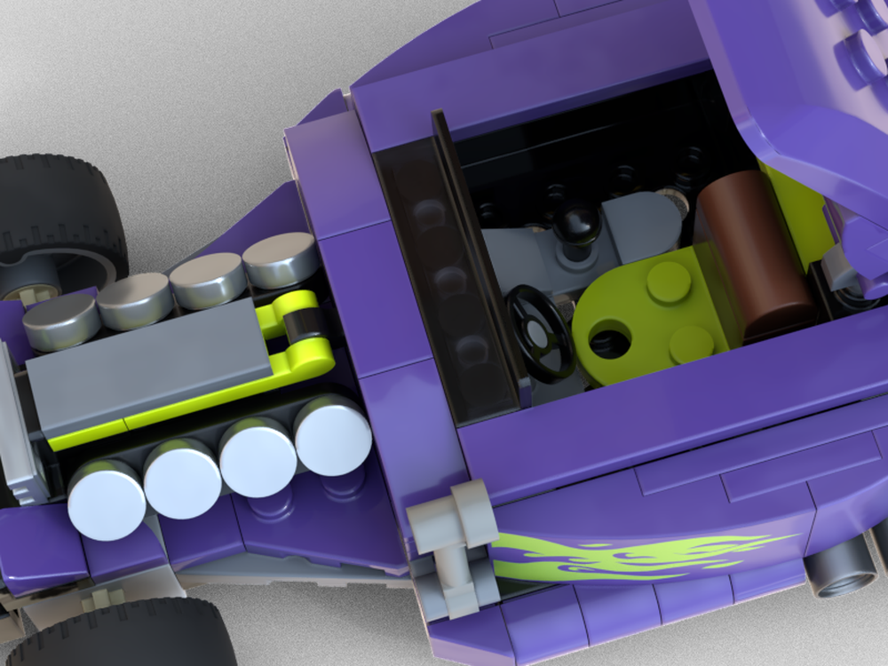 LEGO MOC-251853 60485 8-wide Hot Rod modification by BowTiedTurismo ...