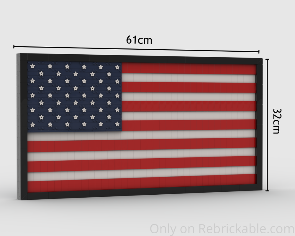 LEGO MOC-251889 The American Flag by DailyWeeklyBuilds | Rebrickable ...