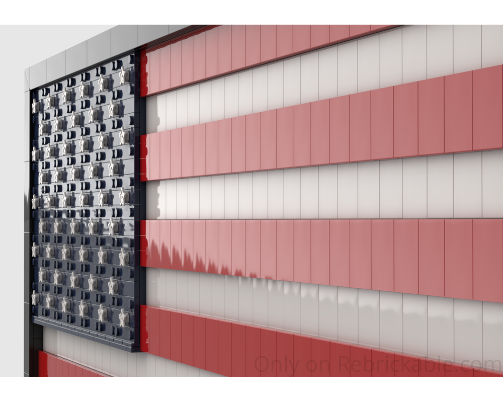 LEGO MOC-251889 The American Flag by DailyWeeklyBuilds | Rebrickable ...