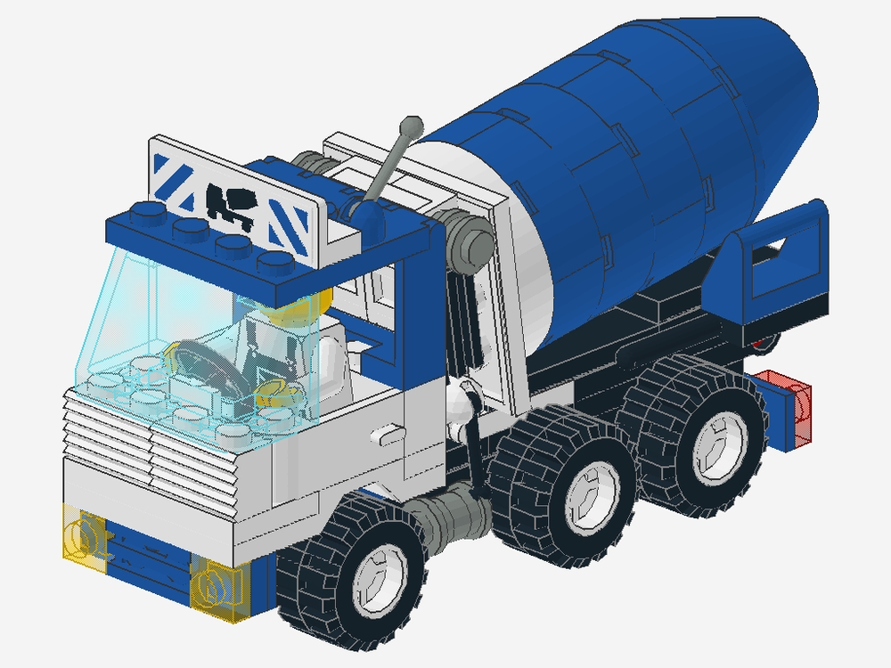 LEGO MOC Cement Mixer by Antarctica | Rebrickable - Build with LEGO