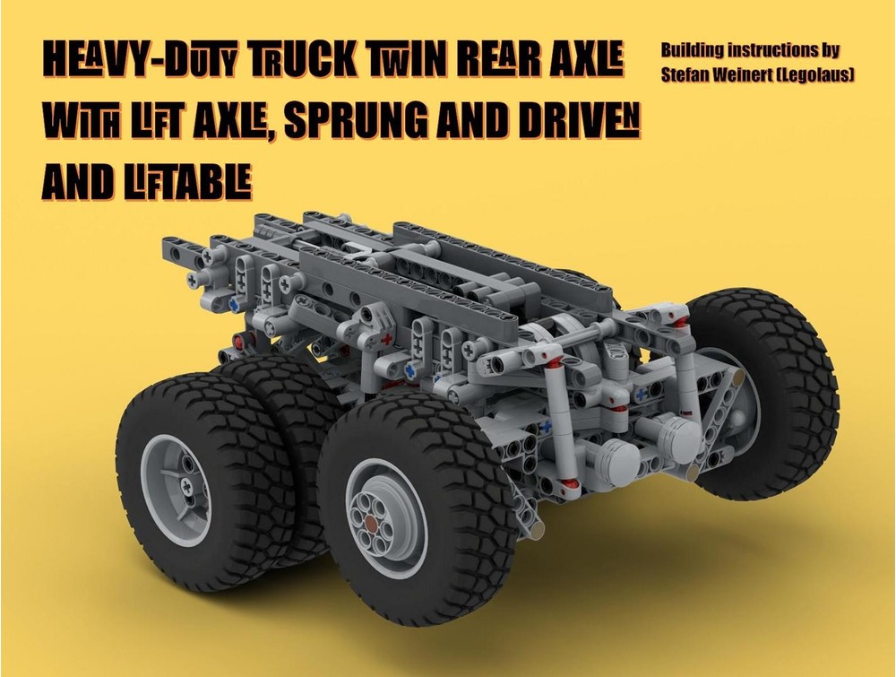 LEGO MOC-252026 Heavy-Duty Truck Twin Rear Axle with Lift Axle by ...