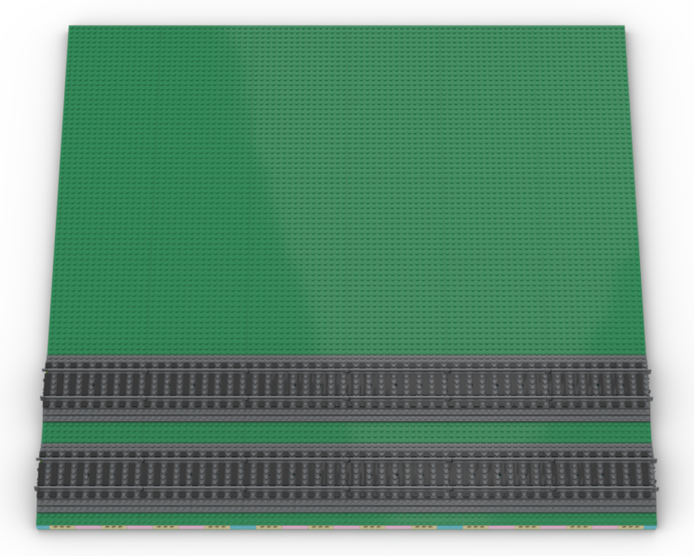 LEGO MOC-252087 96x96 Double Track MILS by HAMLUG | Rebrickable - Build ...